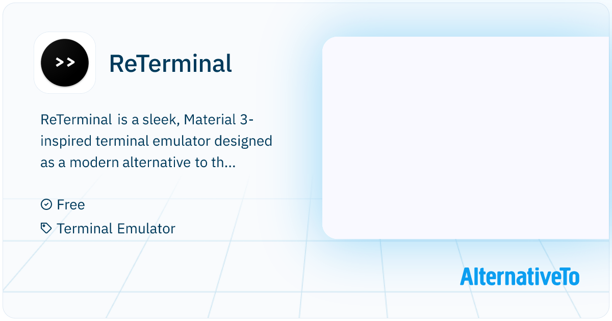 ReTerminal: A sleek, Material 3-inspired terminal emulator designed as ...