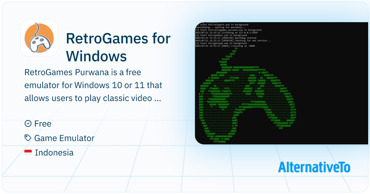 RetroGames for Windows: Utility that lets you preview a wide variety of ...