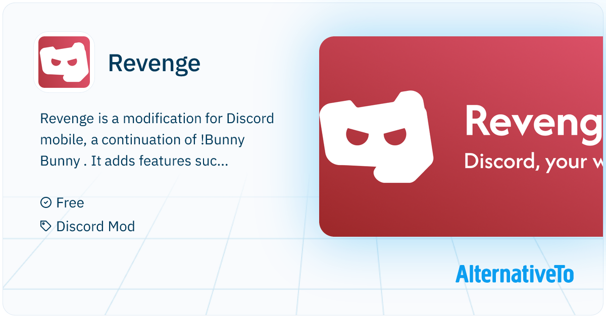 Revenge: Enhances Discord mobile mod with plugins, themes | AlternativeTo
