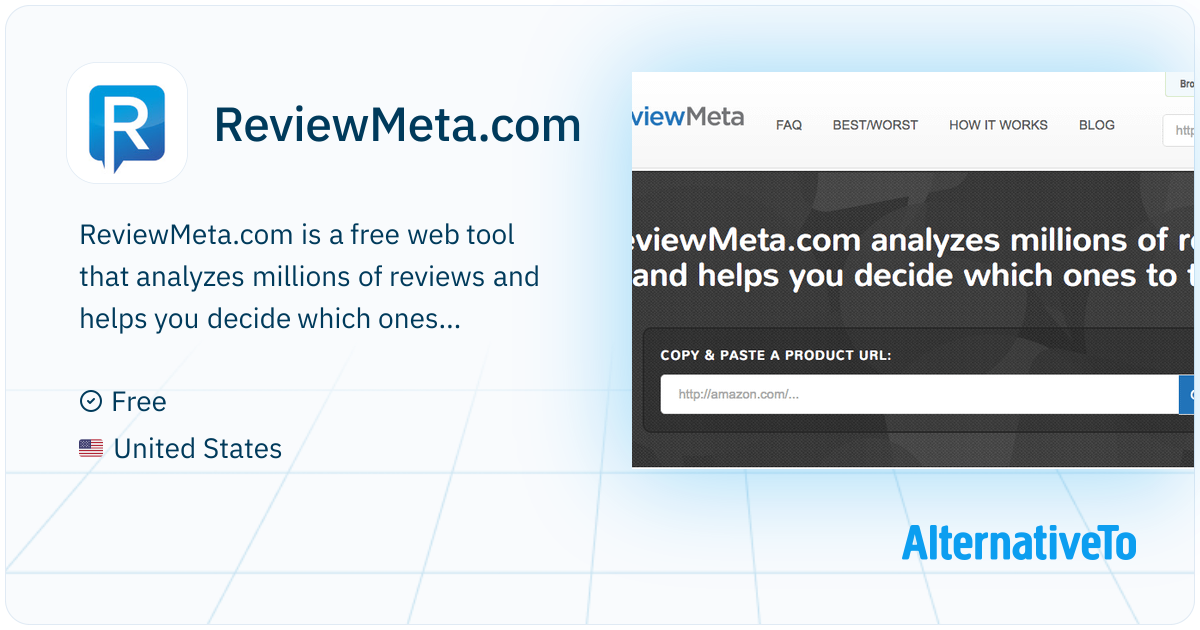 ReviewMeta.com: Copy & Paste any Amazon product URL for a detailed ...