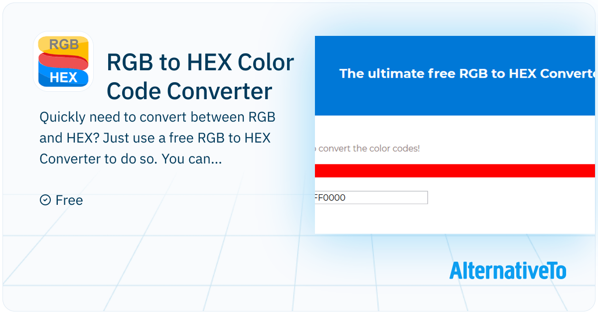 RGB to HEX Color Code Converter: It is a free online tool to convert ...