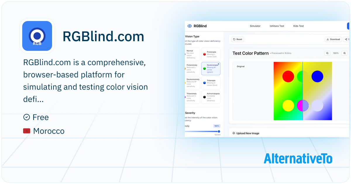 RGBlind.com: Free, browser-based color blindness simulator and testing ...
