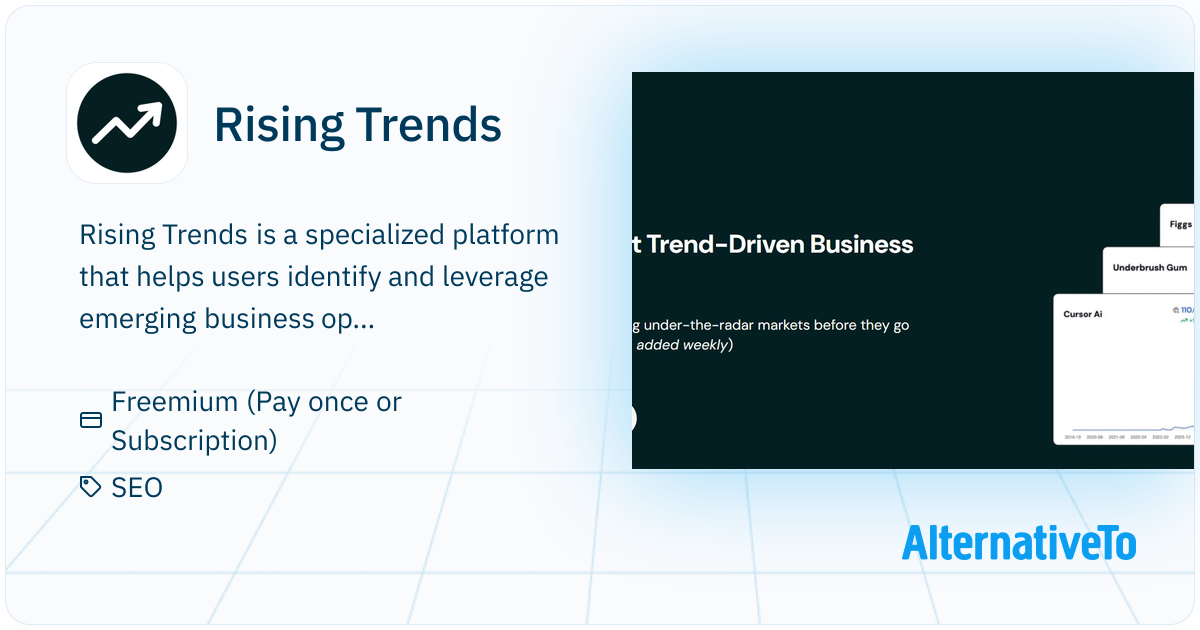 Rising Trends: A specialized tool designed to help users identify and ...