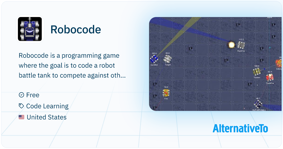 Robocode: Programming game where the goal is | AlternativeTo