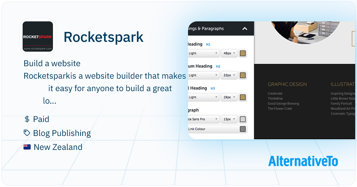 Rocketspark: Create a beautiful website with no design or IT skills ...