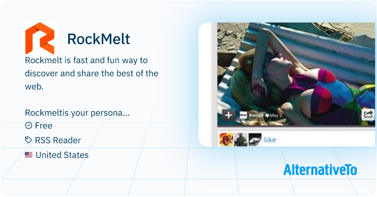 RockMelt: Rockmelt is fast and fun way to discover and | AlternativeTo