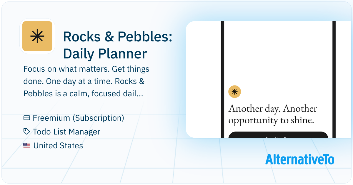 Rocks & Pebbles: Daily Planner: A simpler way to get things done ...