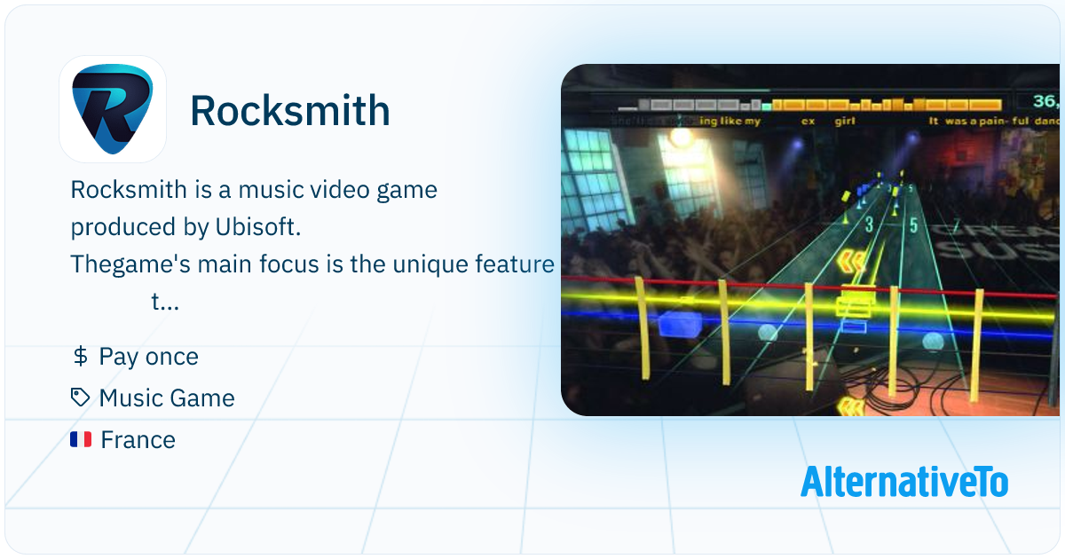 Rocksmith: Music video game produced by Ubisoft | AlternativeTo