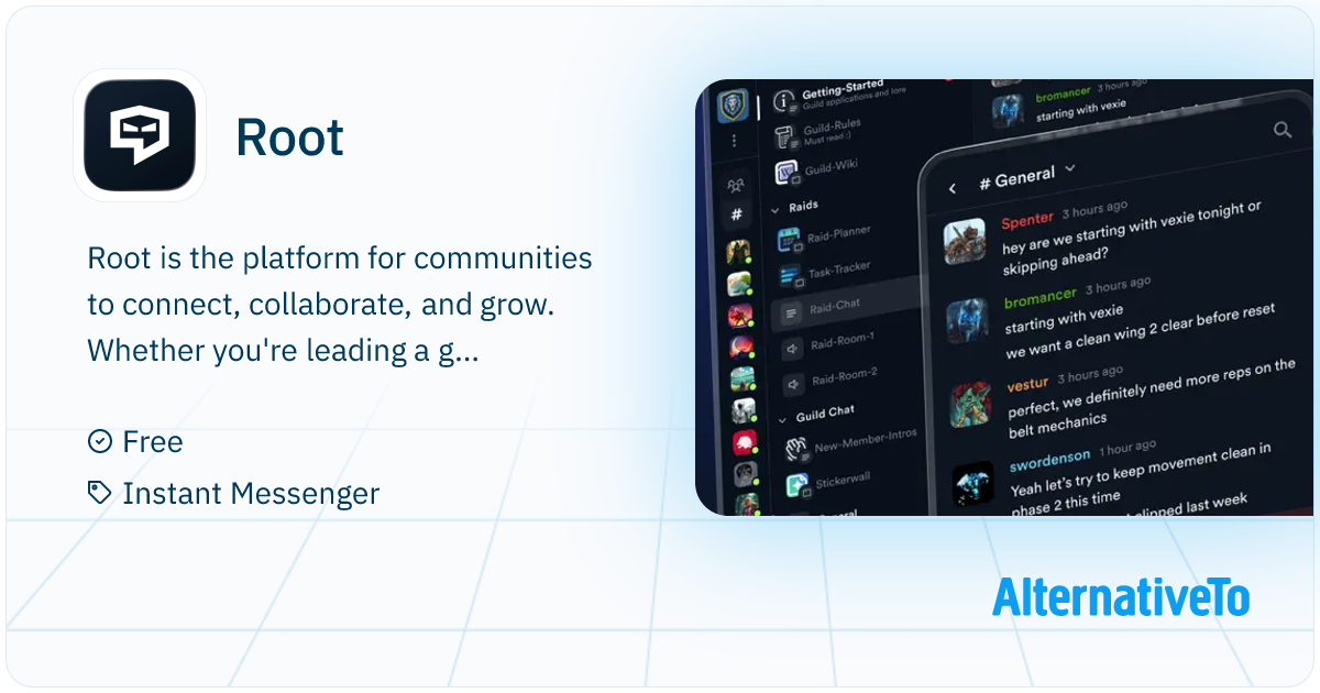 Root: Community chat with voice, video, docs, tasks, and roles ...