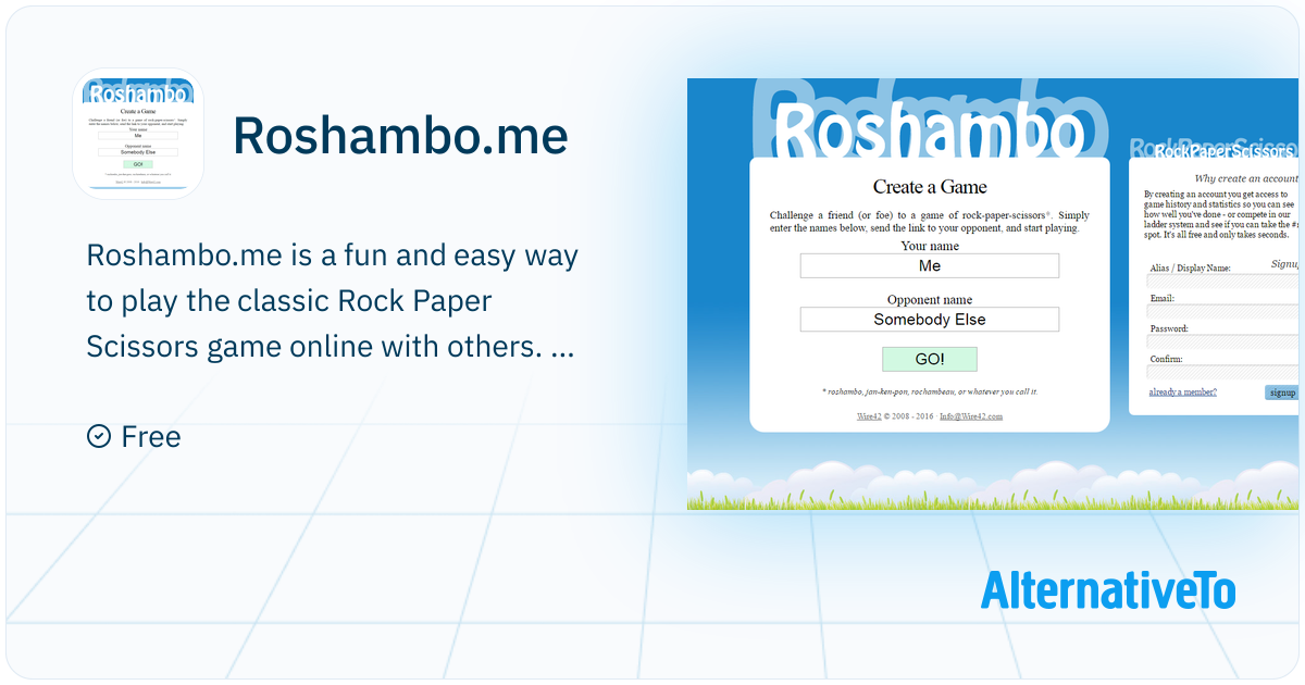 Roshambo.me: Play Rock Paper Scissors with your friends online in your ...