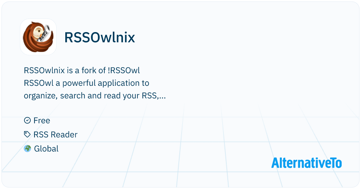 RSSOwlnix: Fork of RSSOwl | AlternativeTo