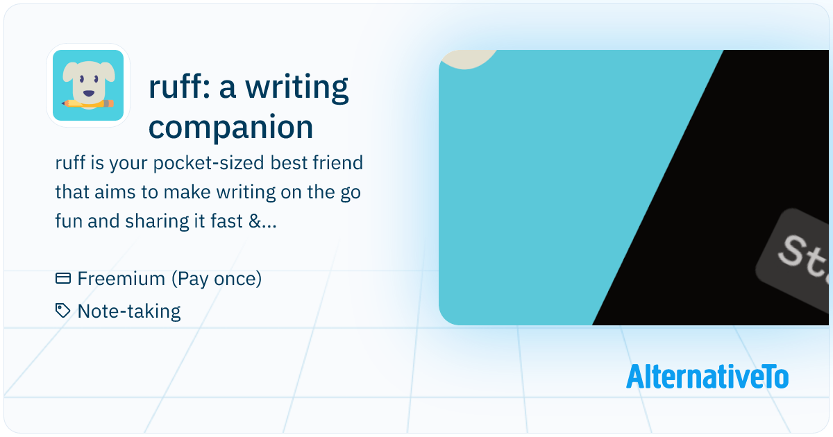 ruff: a writing companion: Ruff is your pocket-sized best friend that ...