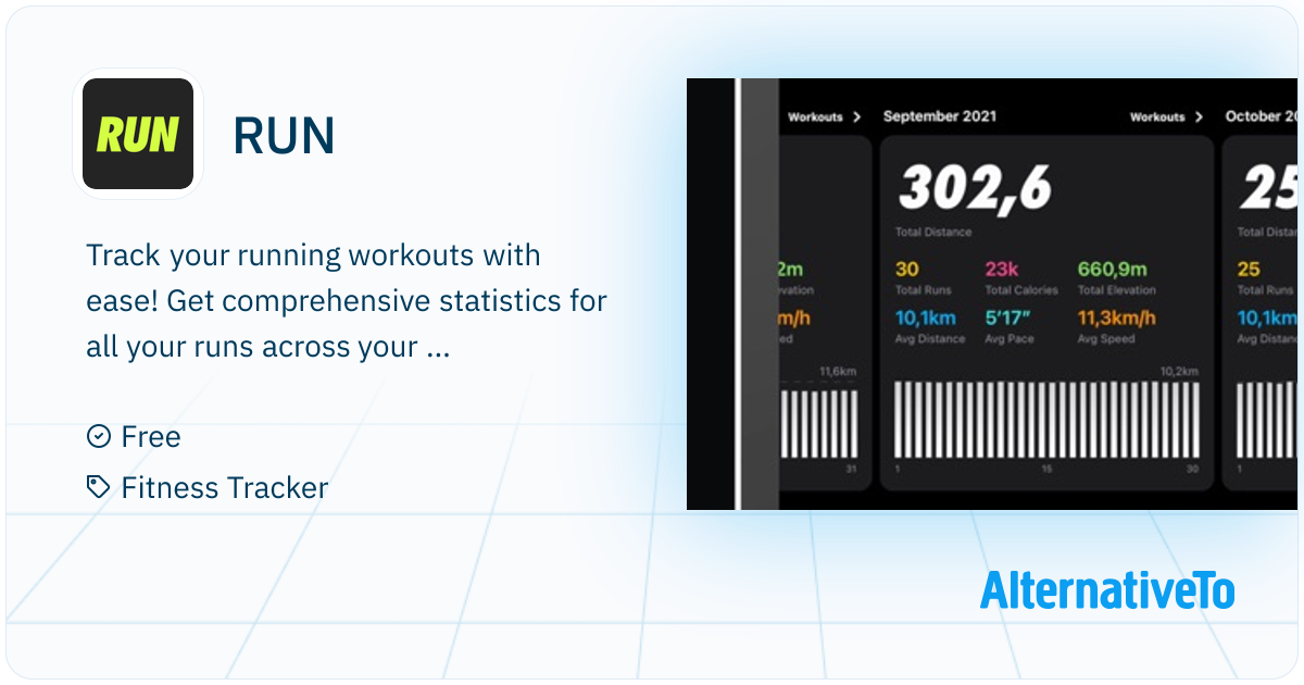 RUN: Tracker and Ad-Free Run fitness tracker for iOS | AlternativeTo