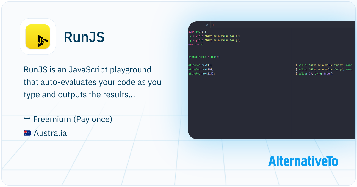 RunJS: A modern JavaScript playground, with Node and browser APIs and ...