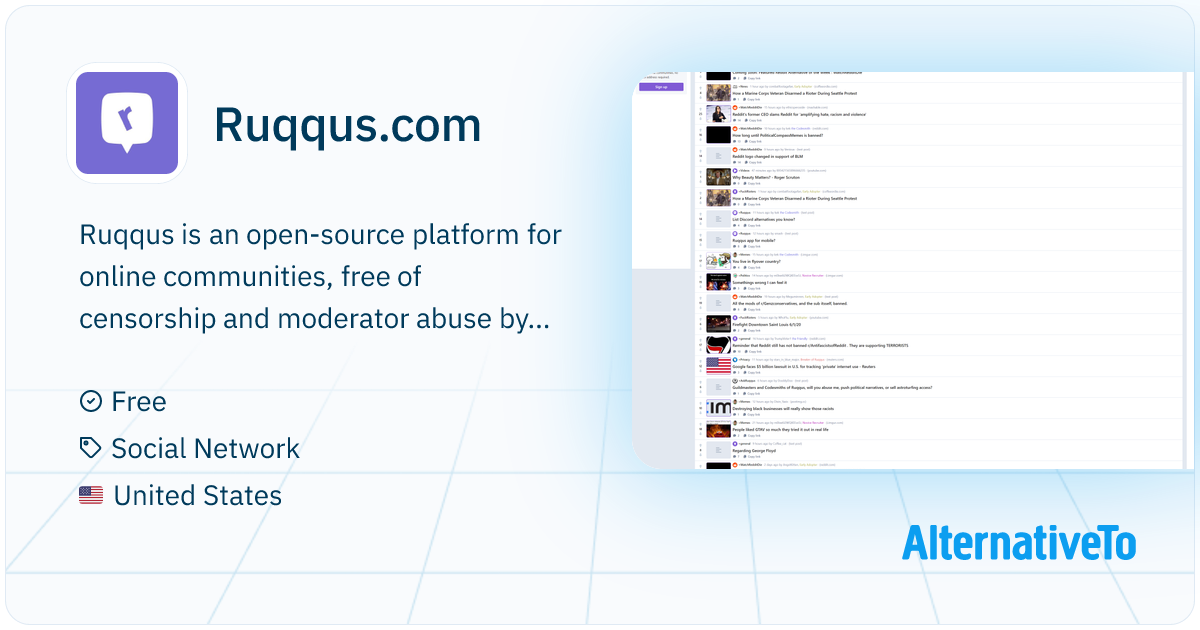Ruqqus.com: Alternative to Reddit | AlternativeTo