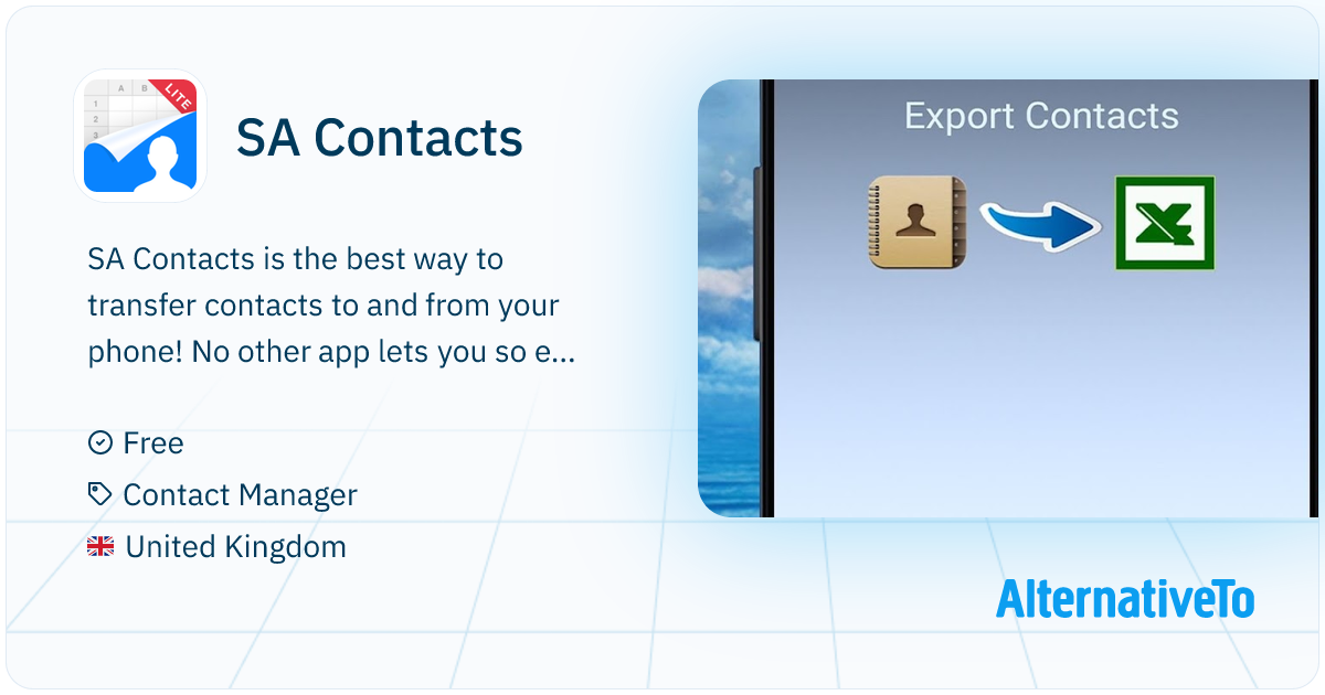 SA Contacts: The best way to transfer contacts to and from your phone ...
