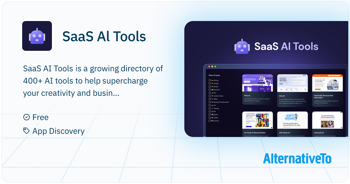 SaaS Al Tools: SaaS AI Tools is a growing directory of 400+ AI ...