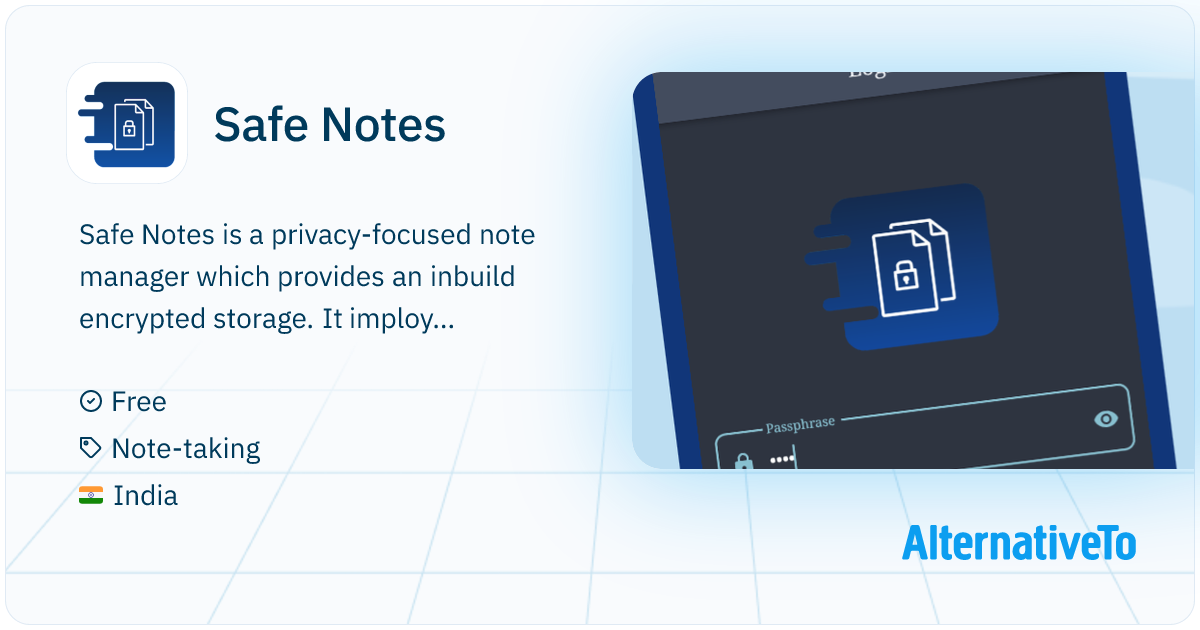Safe Notes: Security project aimed at providing an encrypted, private ...