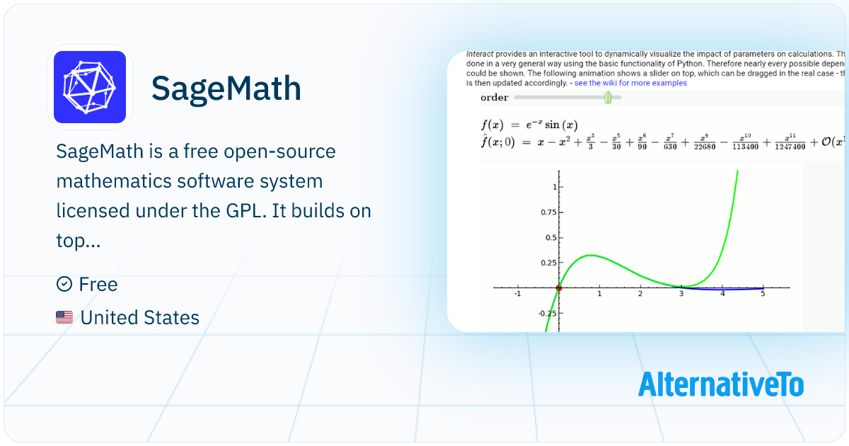 SageMath: Open Source Mathematical Software | AlternativeTo