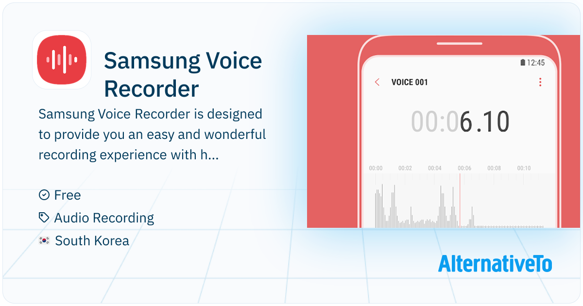Samsung Voice Recorder: Is designed to provide you an easy and ...