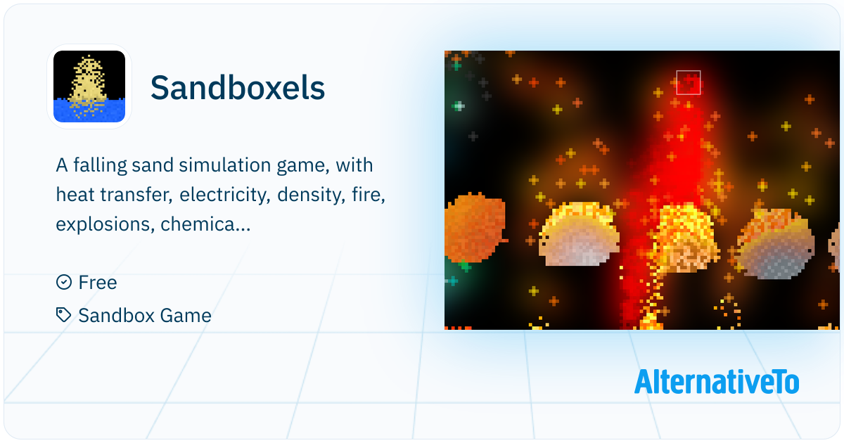 Sandboxels: In-browser falling sand simulation game, with mechanics ...