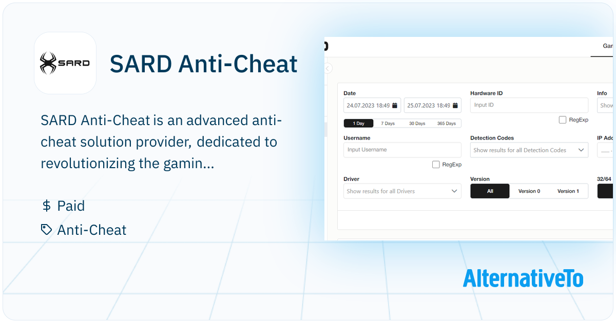 SARD Anti-Cheat: Empowers game developers and publishers with advanced ...