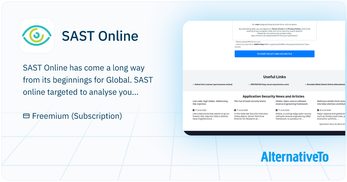 SAST Online: Online Static application security testing (SAST) tool ...