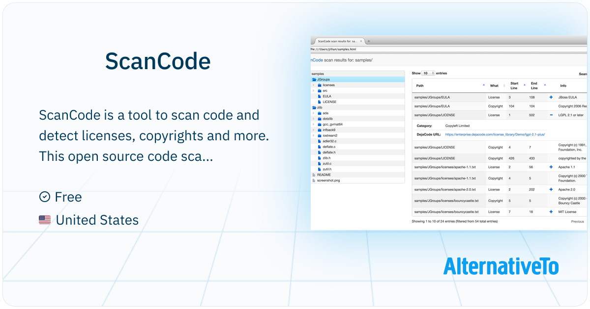 ScanCode: Suite of utilities used to scan a codebase for license ...