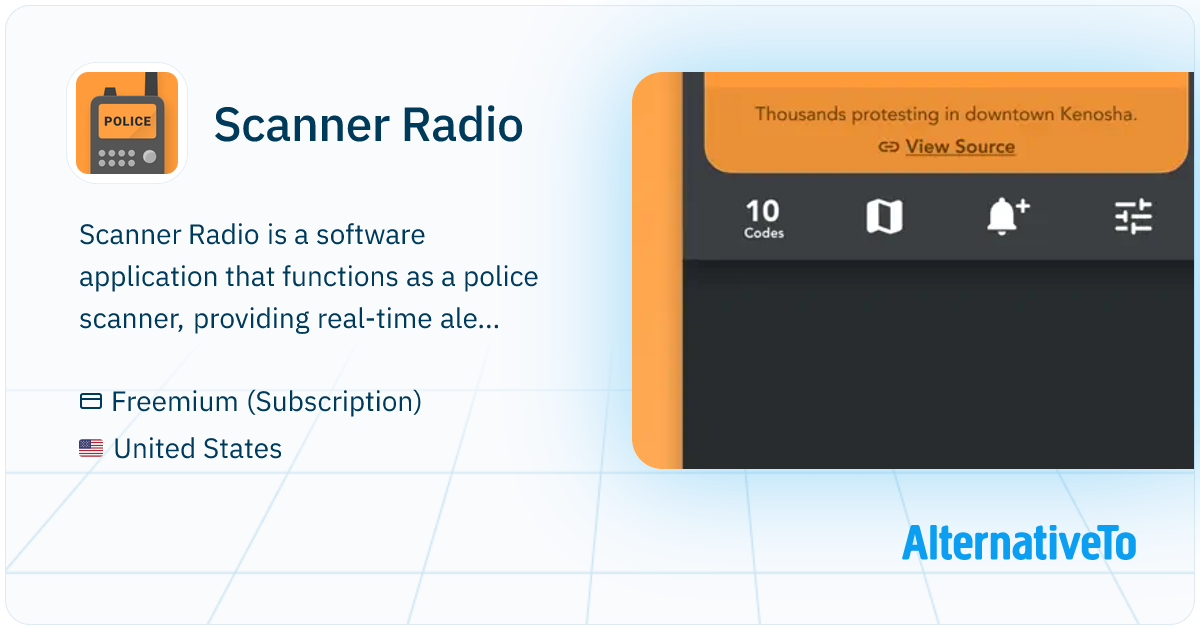 Scanner Radio: Real-time alerts on news and emergencies | AlternativeTo