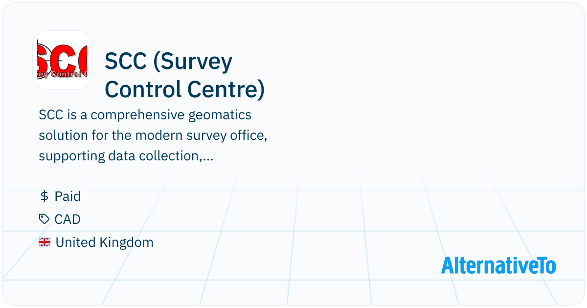 SCC (Survey Control Centre): Land survey processing software dealing ...