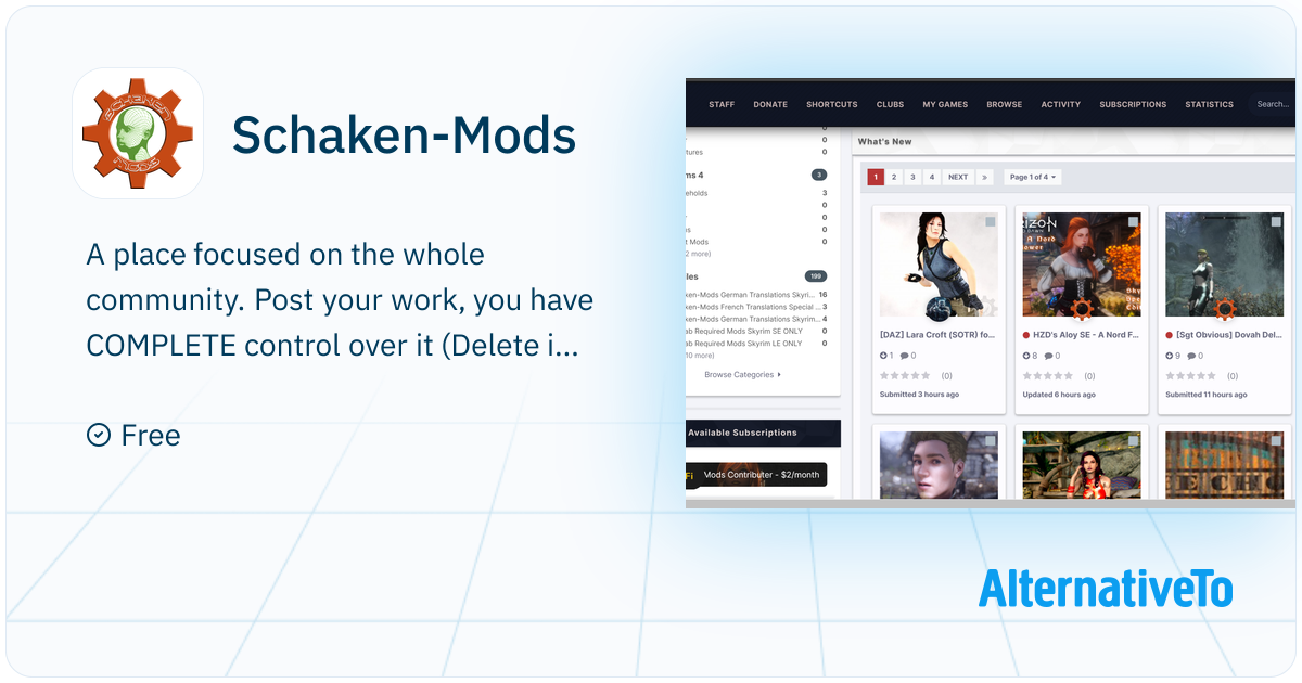 Schaken-Mods: A place focused on the whole community. | AlternativeTo