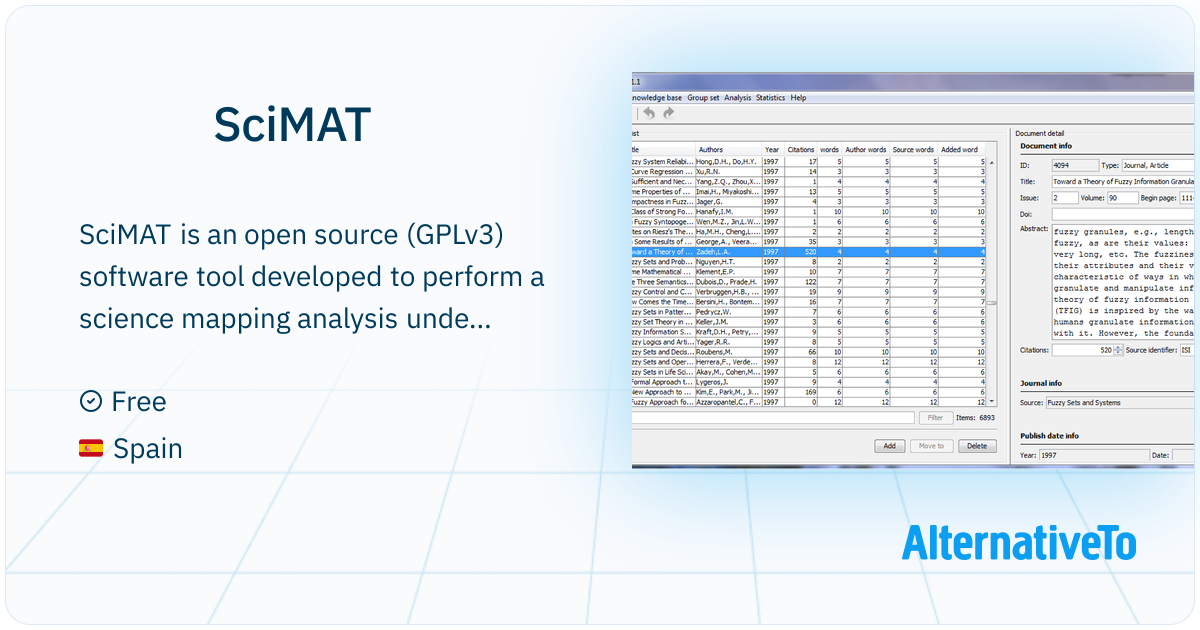 SciMAT: Open source (GPLv3) software tool developed to perform a ...