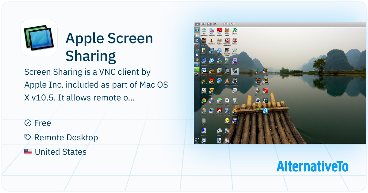 Apple Screen Sharing: Screen Sharing is a VNC client by Apple Inc ...