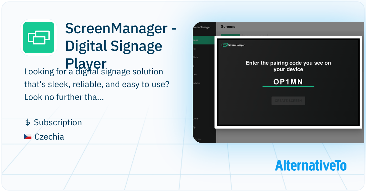 ScreenManager - Digital Signage Player: Easy and affordable Digital ...