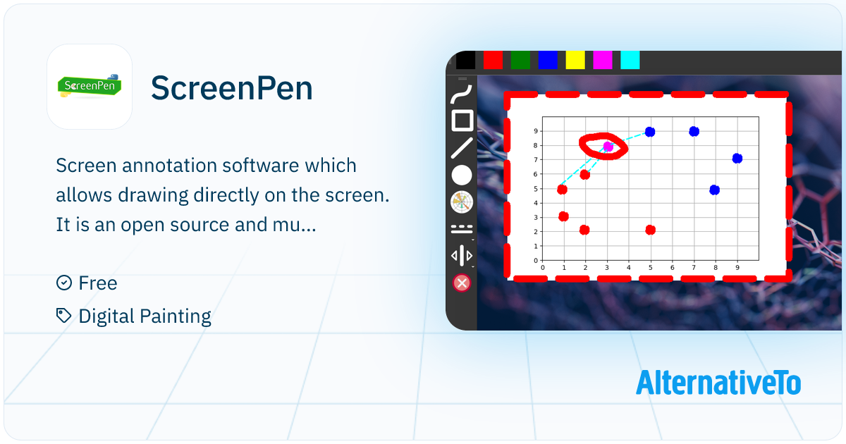 ScreenPen: Multiplatform screen annotation software that allows drawing ...
