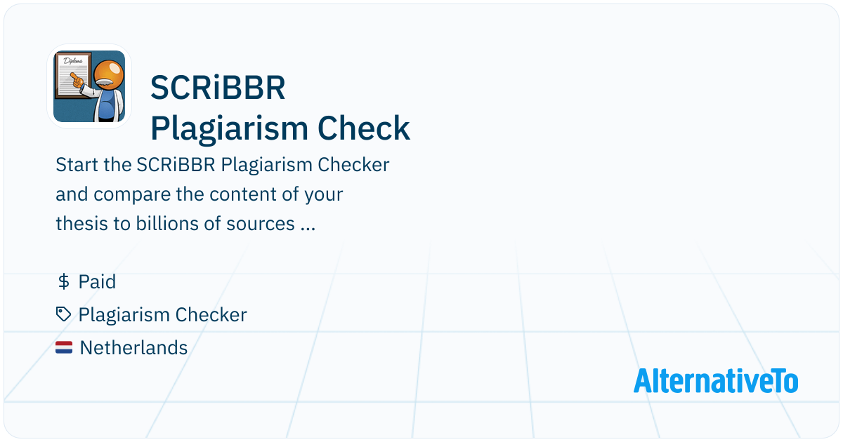 SCRiBBR Plagiarism Check: This plagiarism check uses the best of both ...