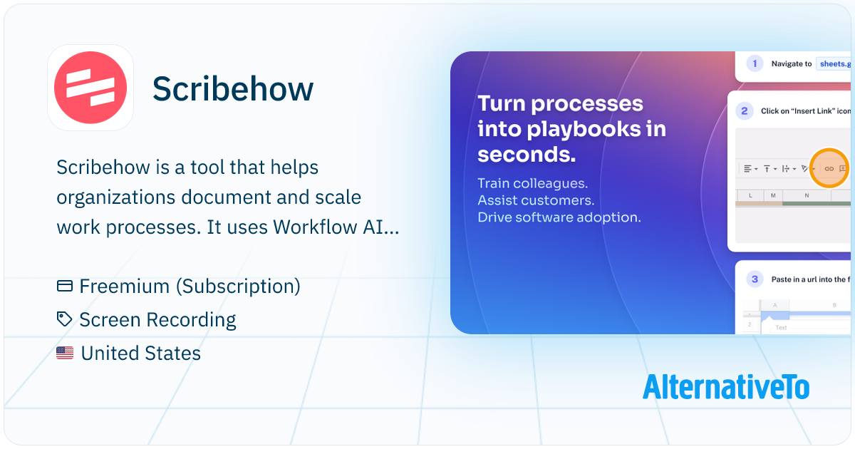 Scribehow: Automates step-by-step guides with AI, sharing, export, and ...