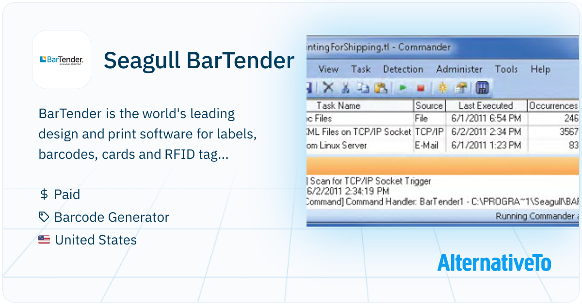 Seagull BarTender: BarTender is the world's leading design and ...