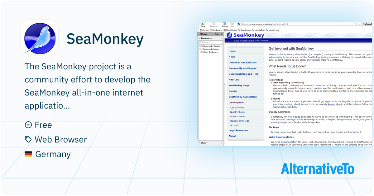 SeaMonkey: Web-browser, advanced e-mail, newsgroup and feed client, IRC ...