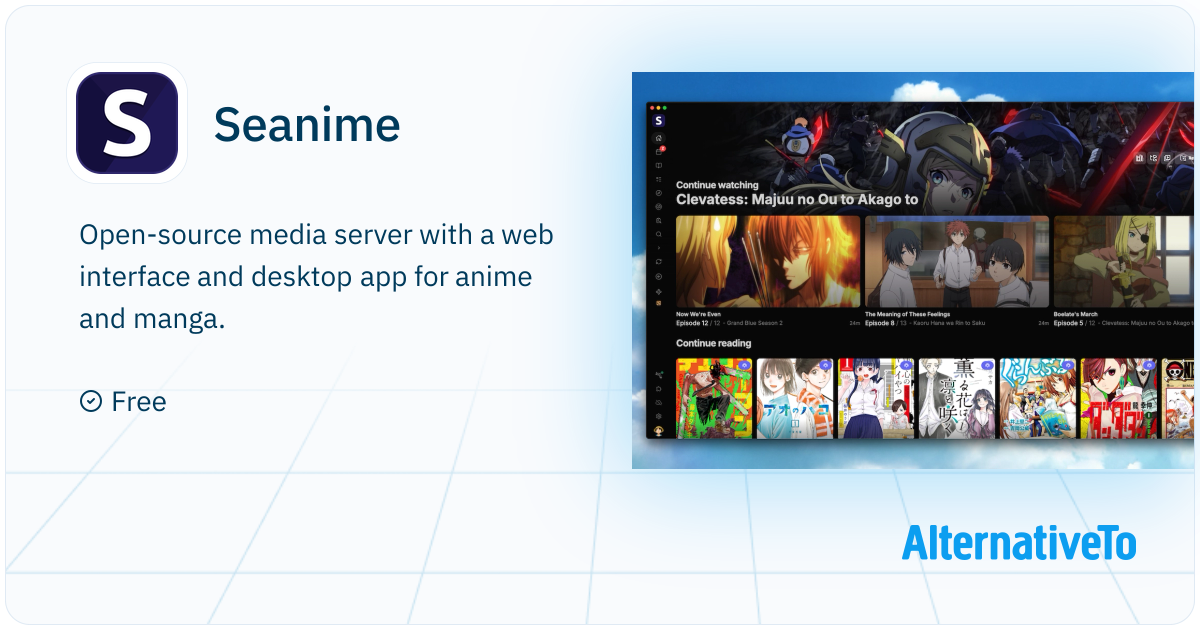 Seanime: Open-source media server with a web interface and desktop app ...