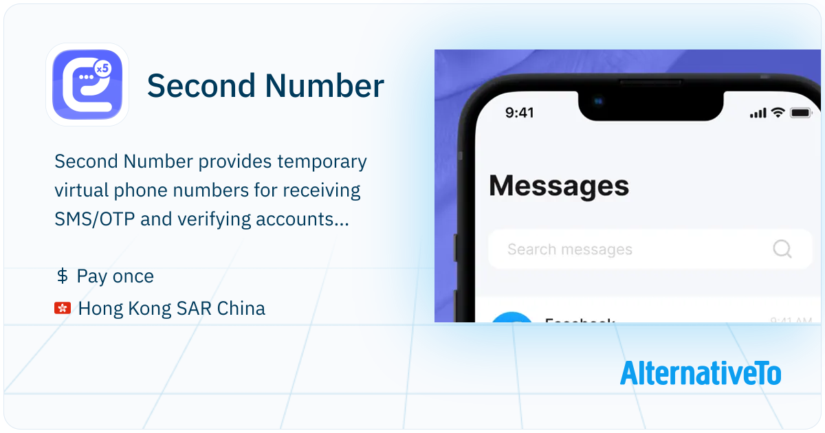 Second Number: Provides temporary virtual numbers for fast and secure ...