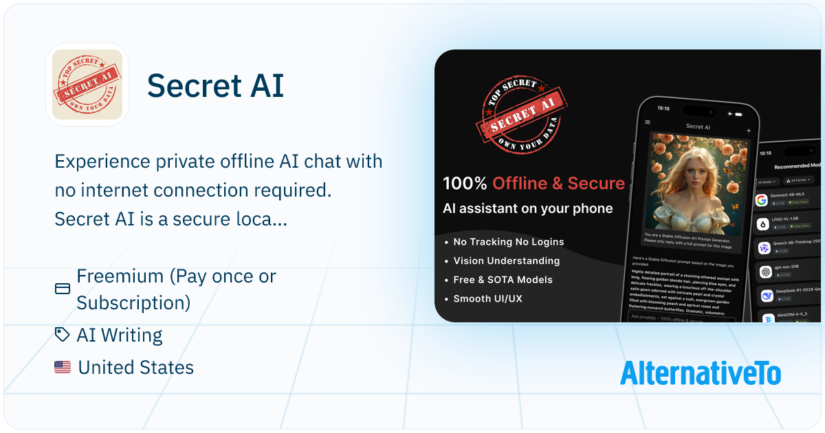 Secret AI: Secure, offline chatbot that runs LLMs entirely on your ...