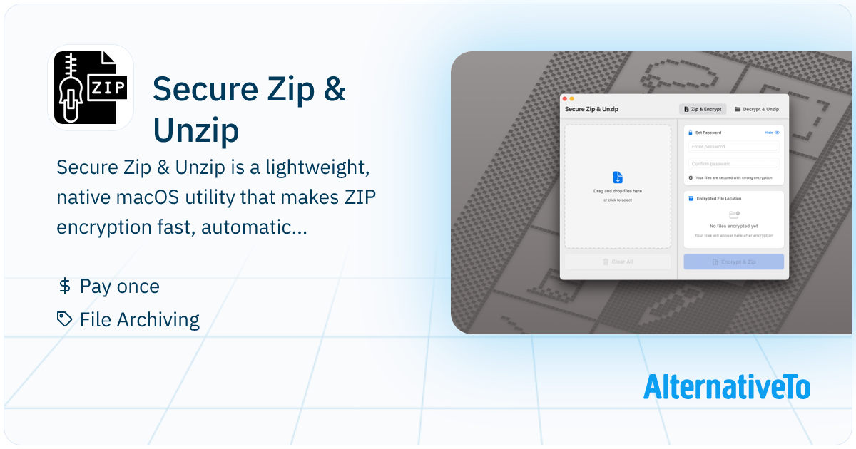 Secure Zip & Unzip: A macOS app that creates password-protected ZIP ...
