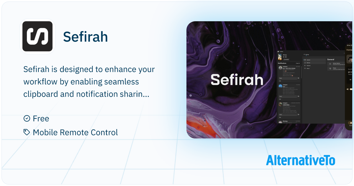 Sefirah: Phone Link / KDE Connect alternative with notification ...