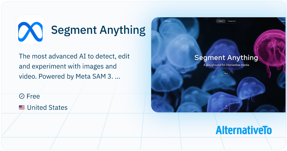 Segment Anything A Playground For Interactive Media Alternativeto