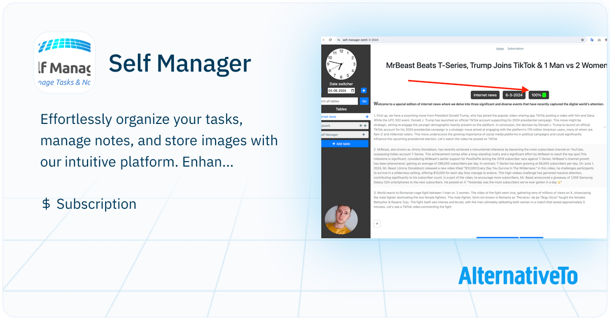 Self Manager: Organize Tasks, Notes, and Images | Boost Your ...
