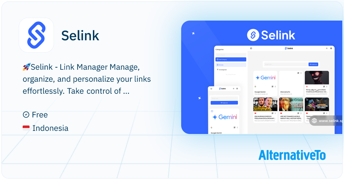 Selink: Clean, minimalist, and powerful link management tool designed ...