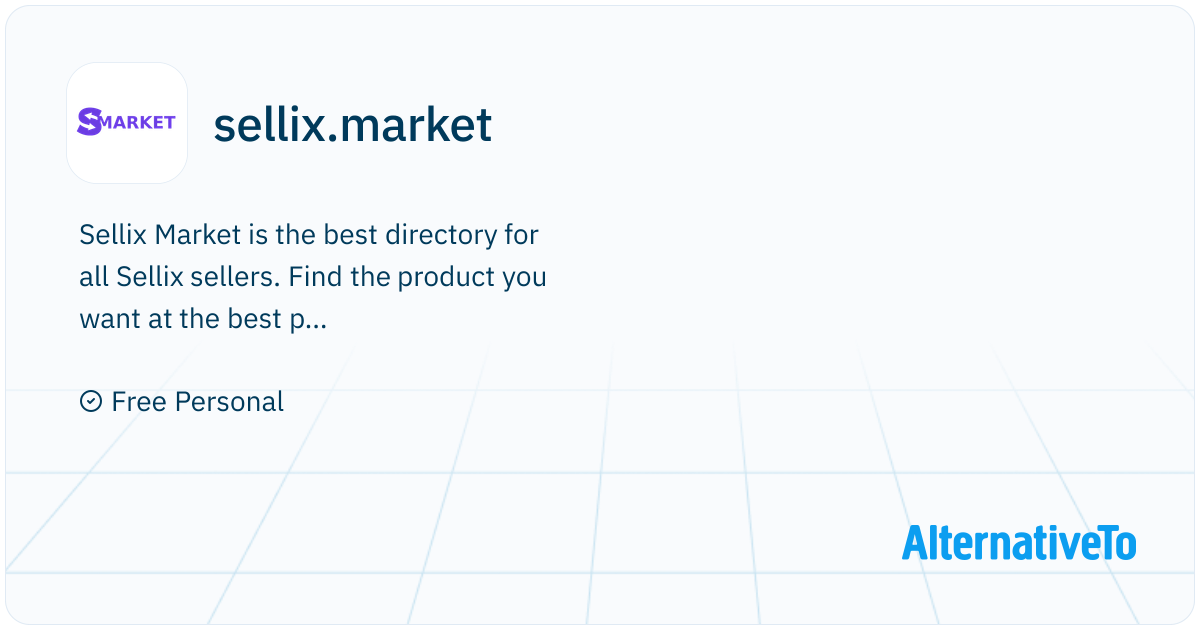 sellix.market: Search engine for sellix products | AlternativeTo