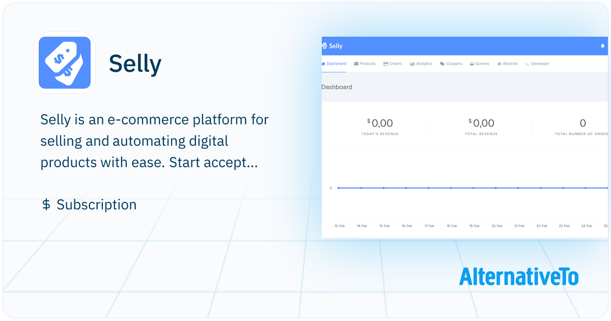 Selly: E-commerce platform for selling and | AlternativeTo