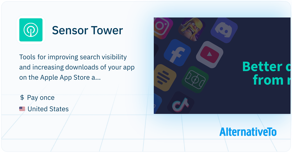 Sensor Tower: Tools for improving search visibility and | AlternativeTo